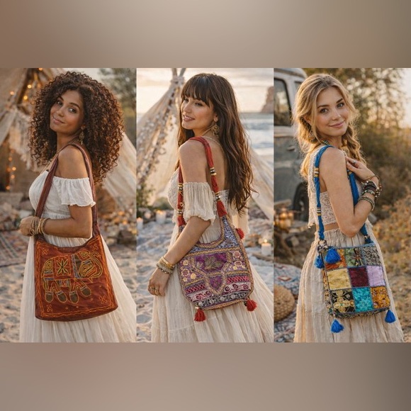 Handmade from India | Bags | Handmade Bohemian Bags Bundle Of 3 Or Sold ...